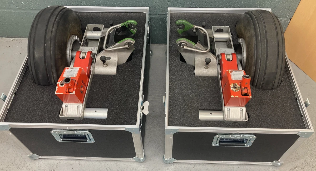 Aircraft Wheels In Plywood Case. - Case Design